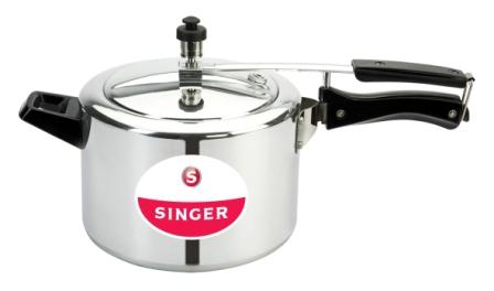 SINGER COOKMATE 5L SS INDUCTION BASE PRESSURE COOKER - Singer India
