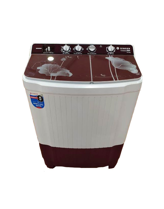 SINGER Washing Machine - Maxiclean 8500 DX -Burgundy - Singer India