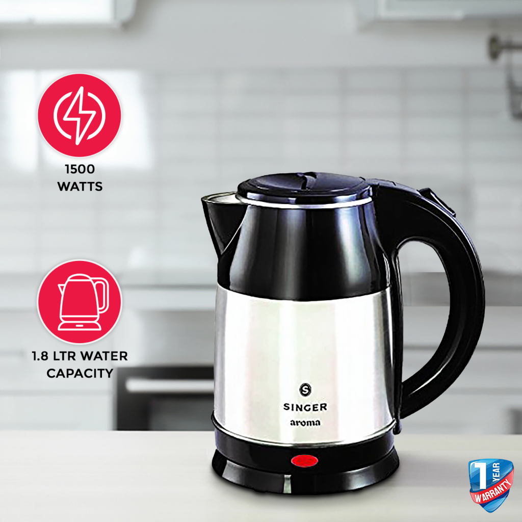 Buy Singer India's Electric Kettles -Aroma at Best Price