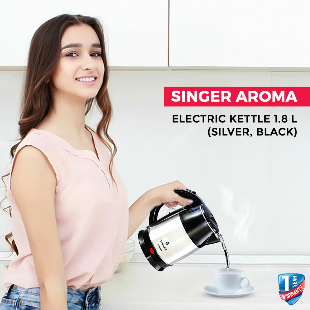 Buy Singer India's Electric Kettles -Aroma at Best Price