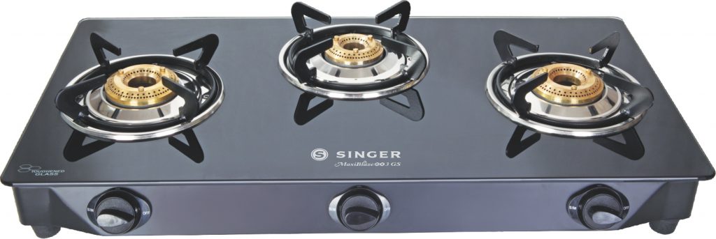 Glass Top Gas Stove | Shop online for Singer Gas Stove
