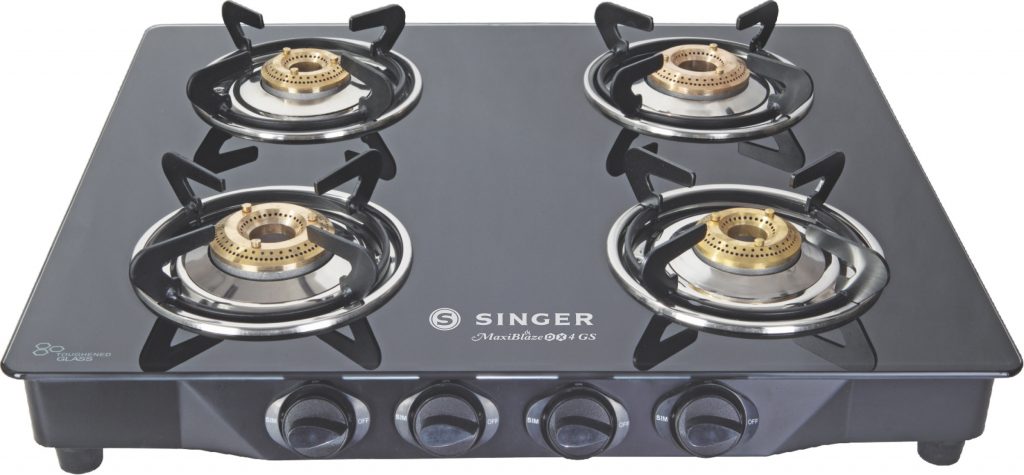 Glass Top Gas Stove | Shop online for Singer Gas Stove