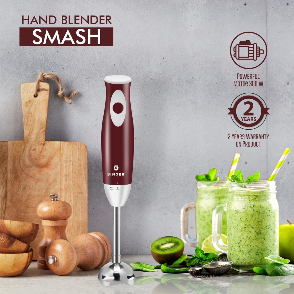 SINGER Smash Hand Blender – 300 Watts - Singer India