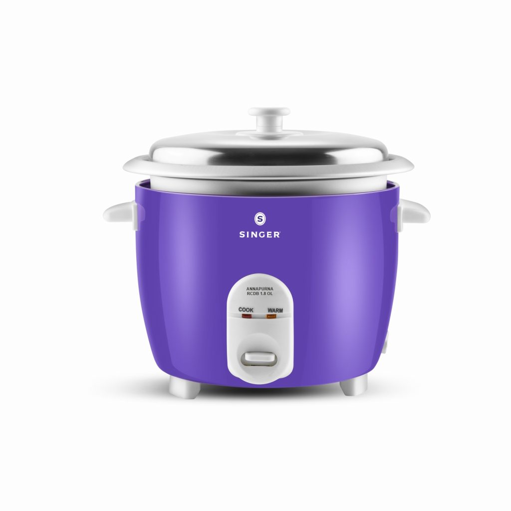 SINGER Annapurna RCDB 1.8 OL 700 Watts Electric Rice Cooker – Lavender ...