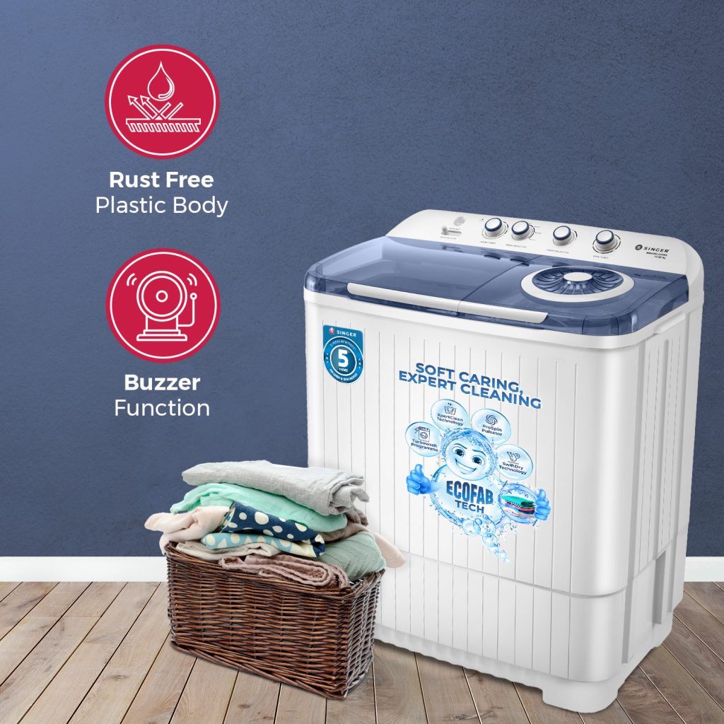 SINGER Maestro Ultima 10KG Washing Machine 5 Star BEE Rating. - Singer ...